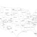 Mainland United States National Parks Map SVG, DXF, Adobe Illustrator ...
