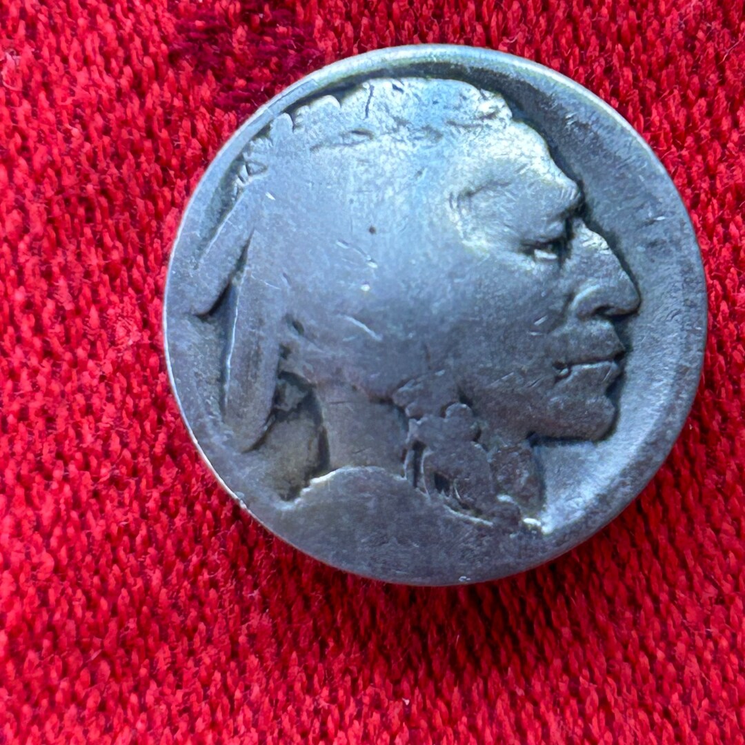 Vintage Silver Indian Head Nickel Button Cover - Etsy