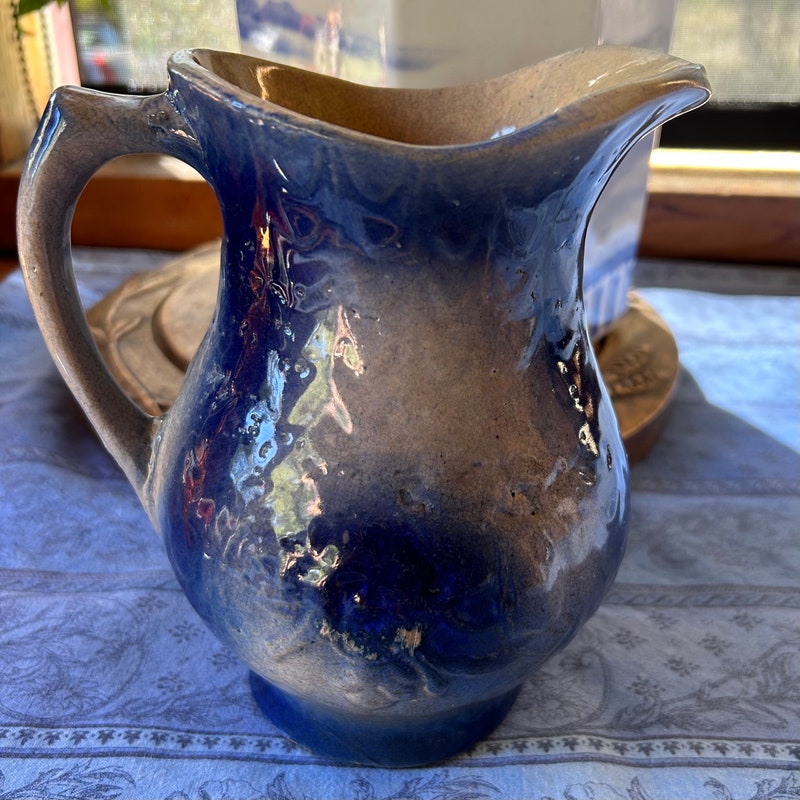 Antique Light Blue Pitcher - Etsy