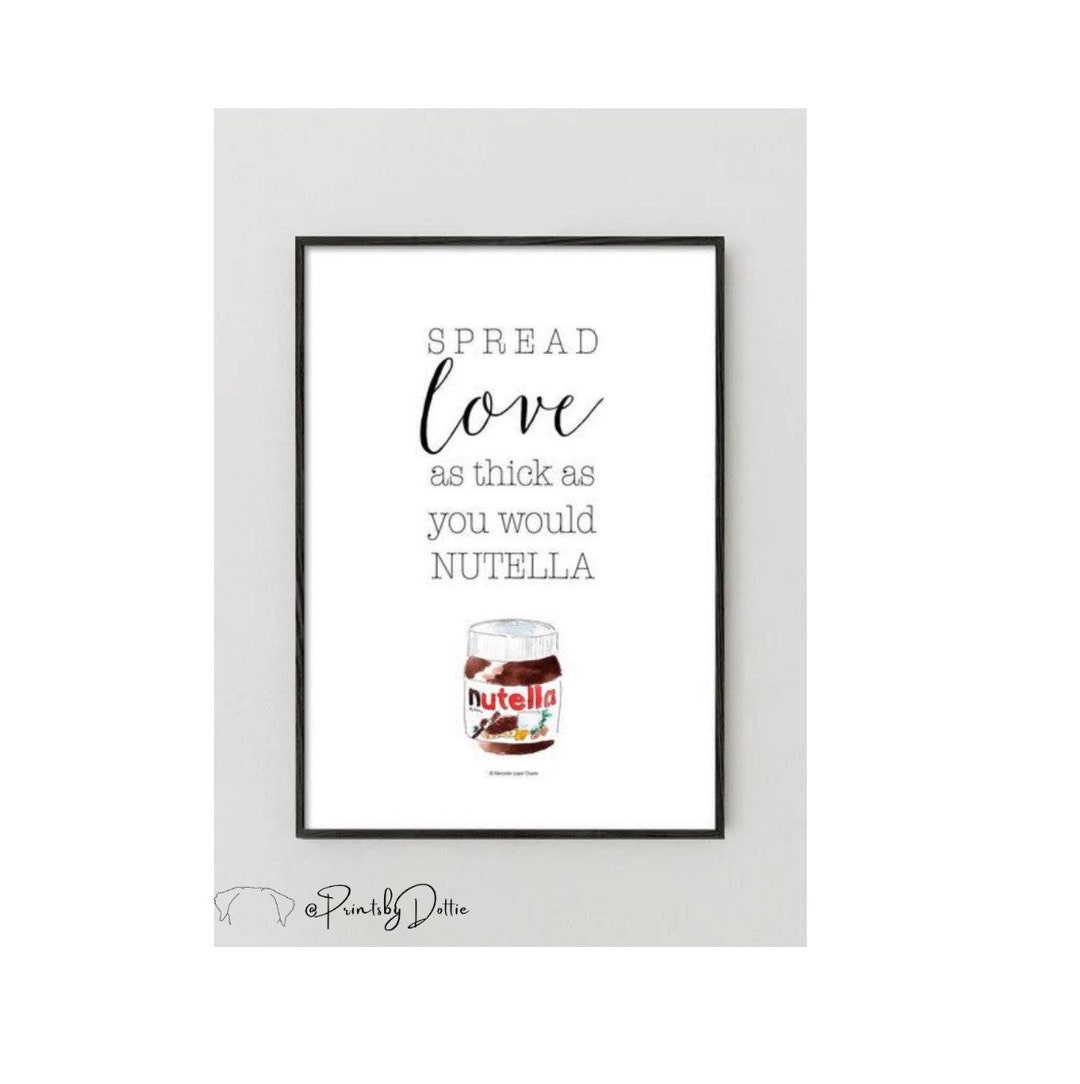 Nutella Digital Print - Etsy