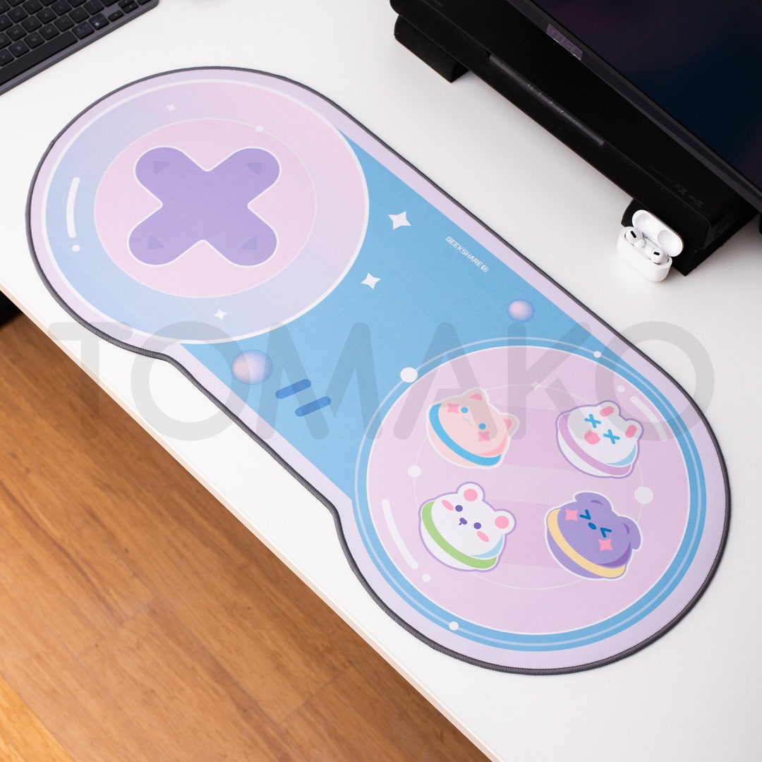 Nebula Mouse Retro Game Controller Desk Mat - Etsy