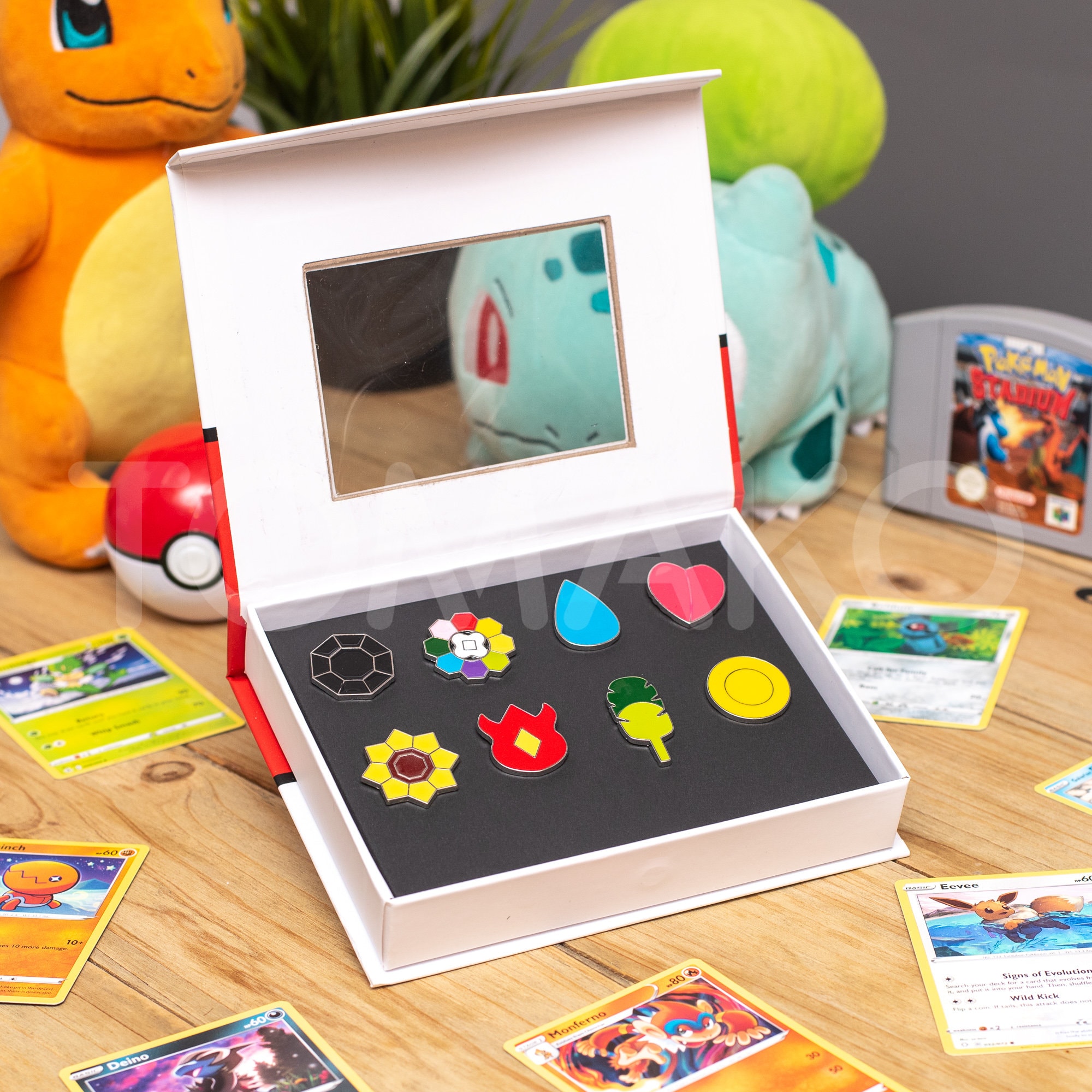 Pokemon Gym Badges Kanto Region gen 1 - Etsy