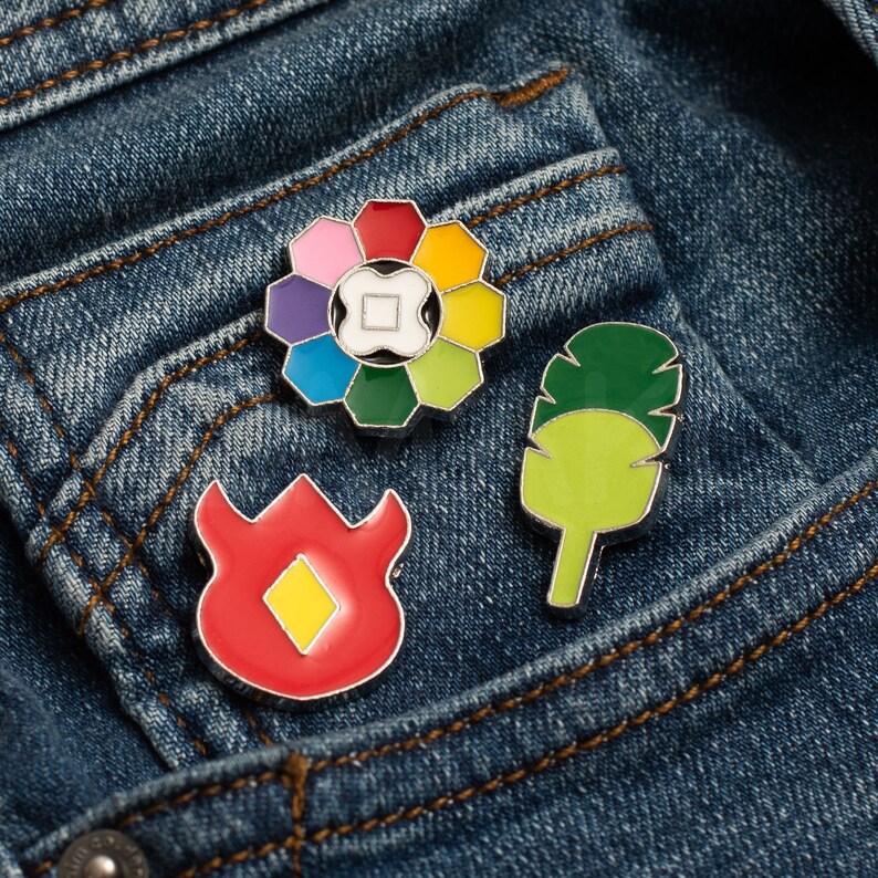 Pokemon Gym Badges Kanto Region gen 1 - Etsy