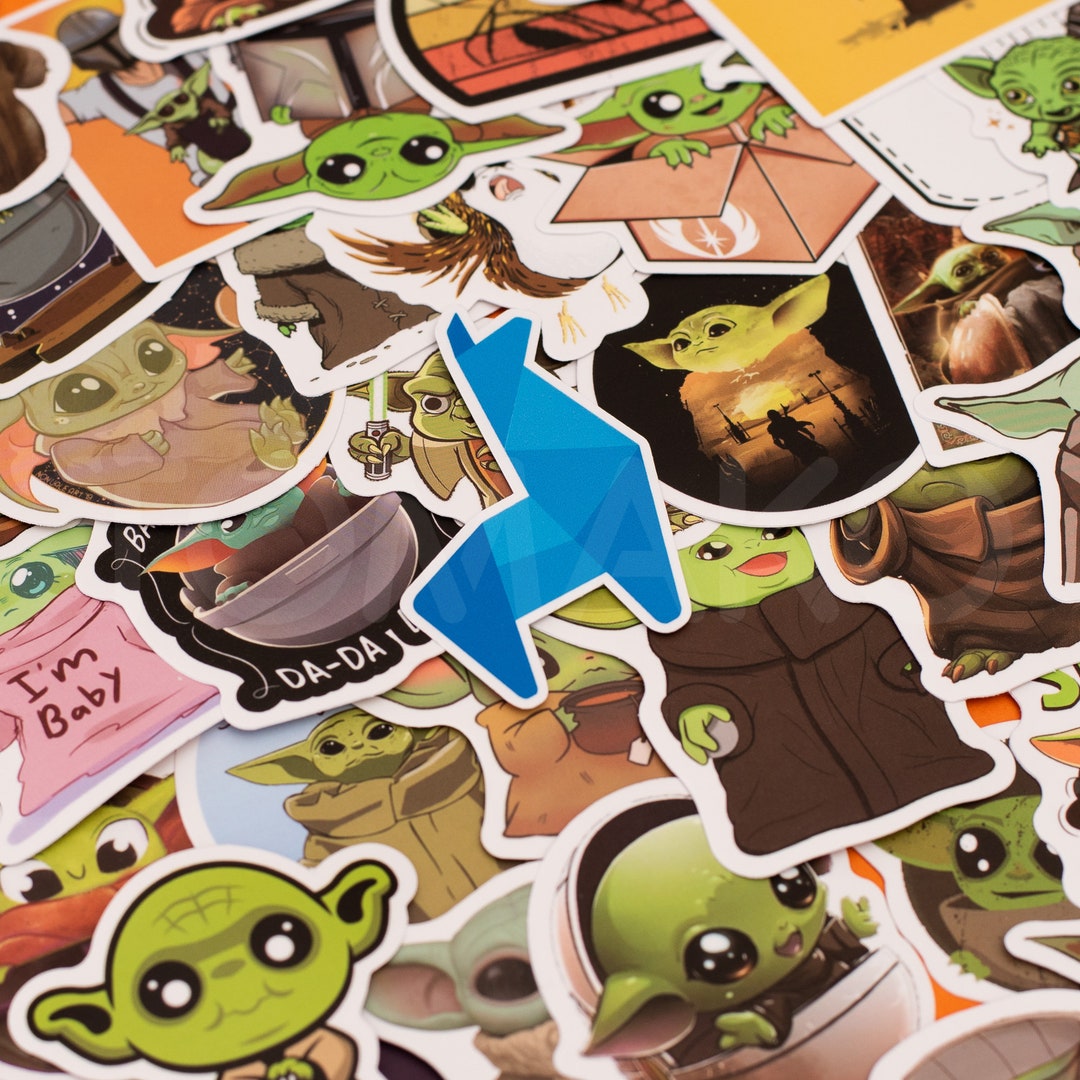 50 X Cute Baby Yoda grogu Stickers - Etsy