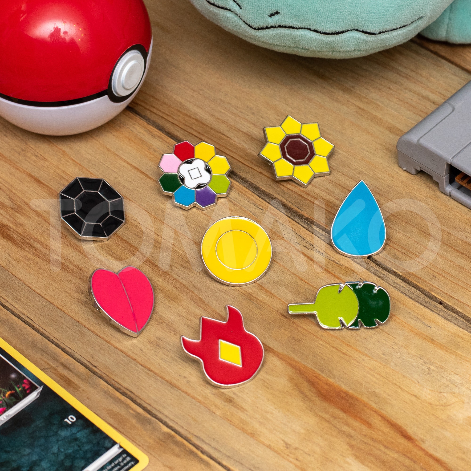 Pokemon Gym Badges Kanto Region gen 1 - Etsy