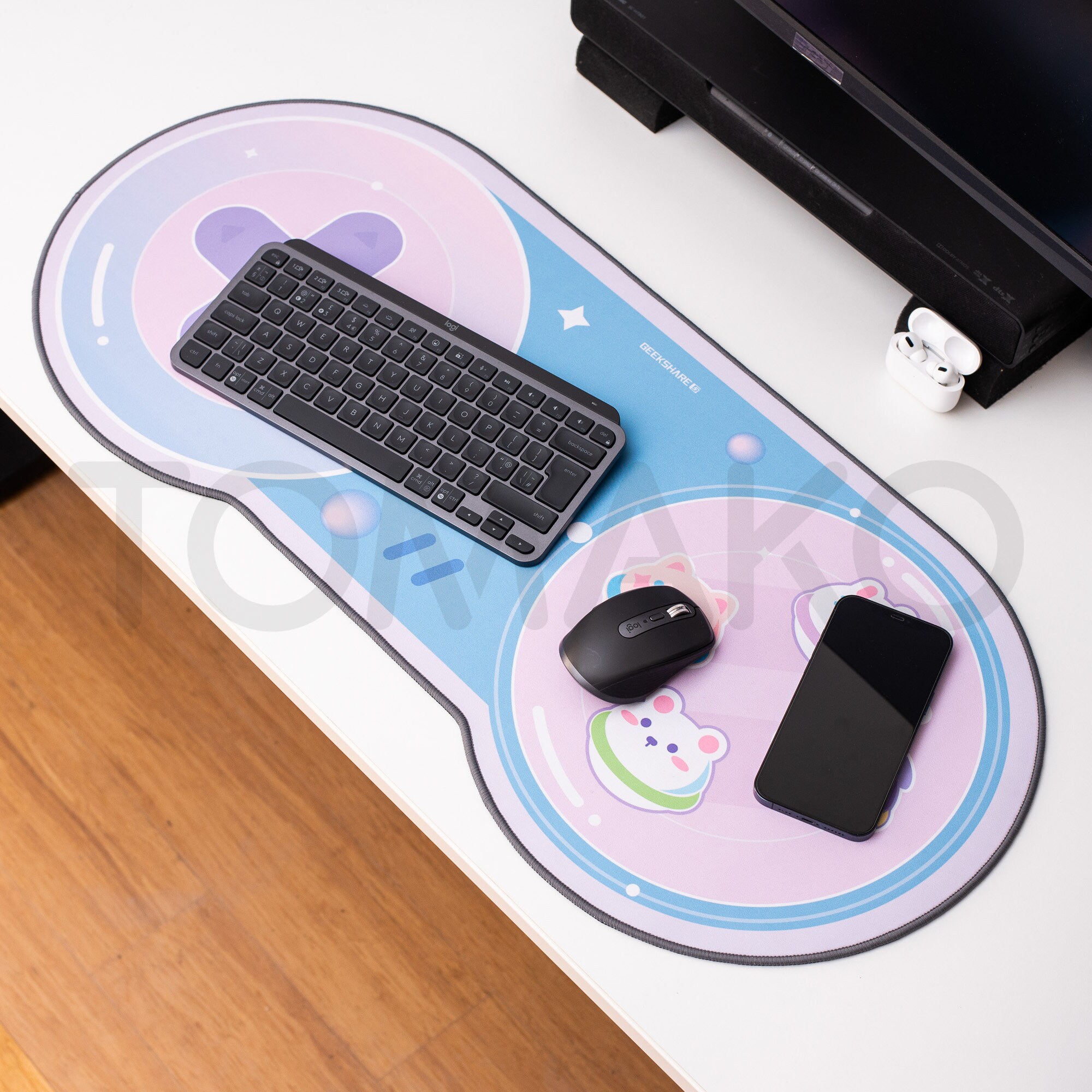 Nebula Mouse Retro Game Controller Desk Mat - Etsy
