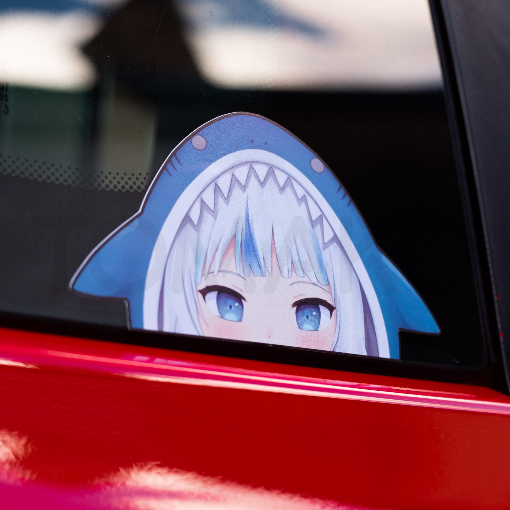 Hololive EN Gawr Gura Vtuber Car Vinyl Sticker - Etsy