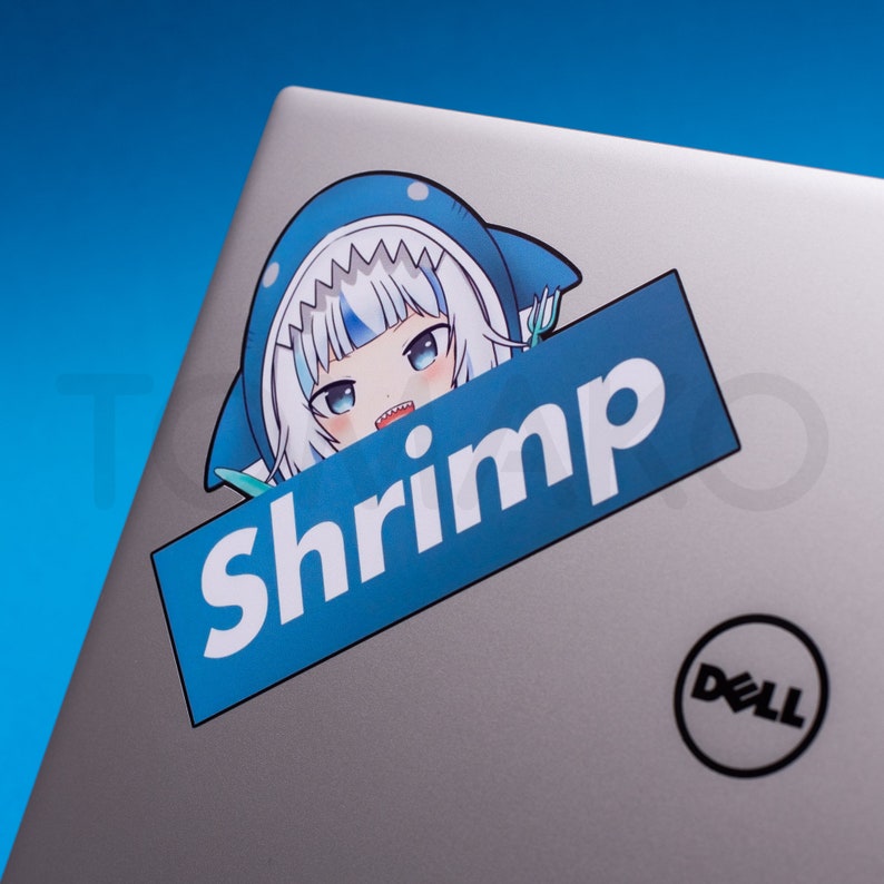 Hololive EN Gawr Gura Vtuber Car Vinyl Sticker - Etsy