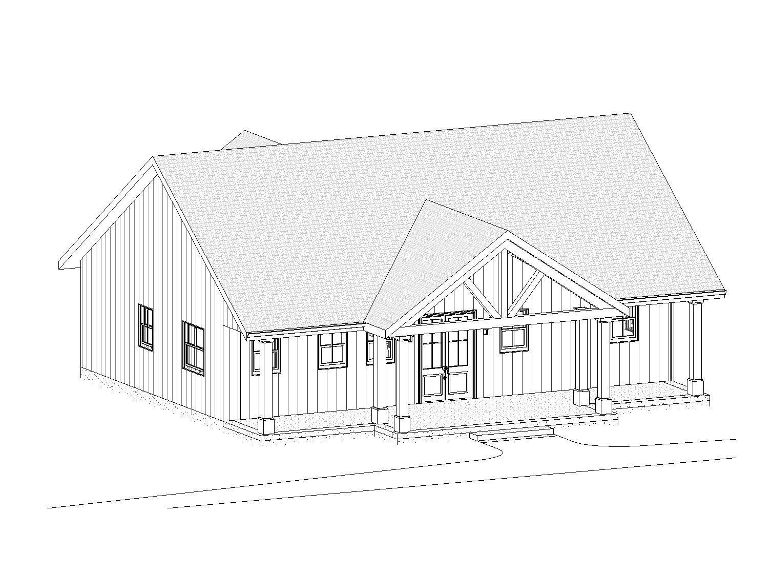 Cypress Gove 30' X 46' Farmhouse Cottage Design - Modern 3 Bed 2 Bath ...