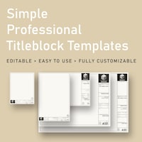 Architectural Title Block Template, Classic Corner Style | Autocad ...