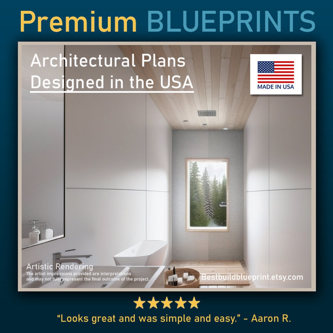 Modern Alpine Cabin, 40’ X 24’, 960 SF, 3 Bedroom Architectural ...