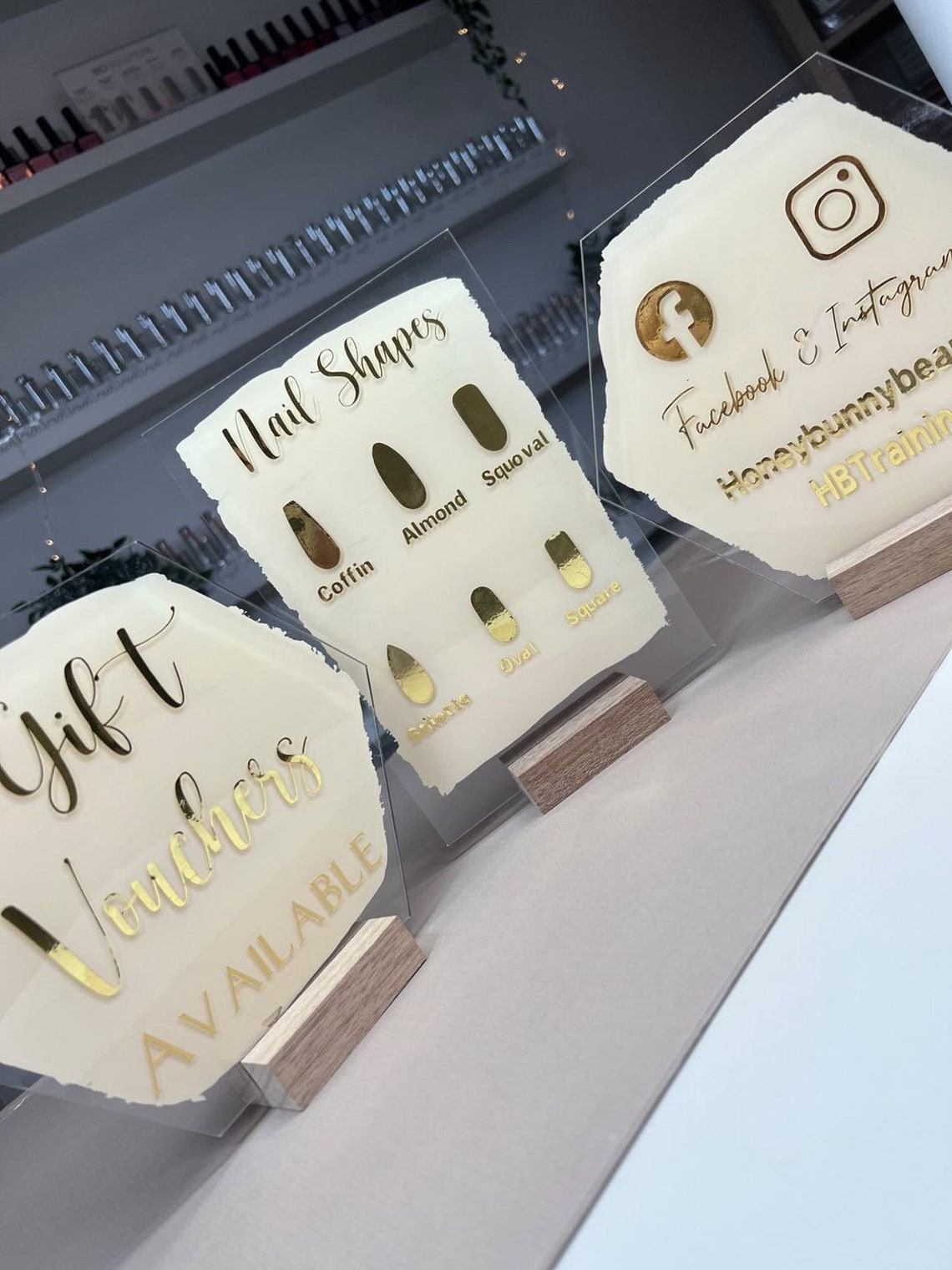 Nail Shapes Display Plaque - Etsy