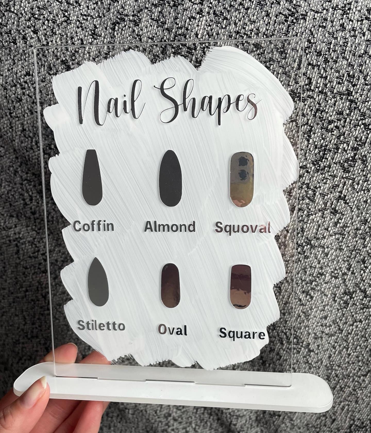 Nail Shapes Display Plaque - Etsy