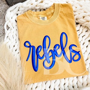 Custom Puff Game Day Tee Mascot Comfort Colors Spirit Shirt Team Sports ...