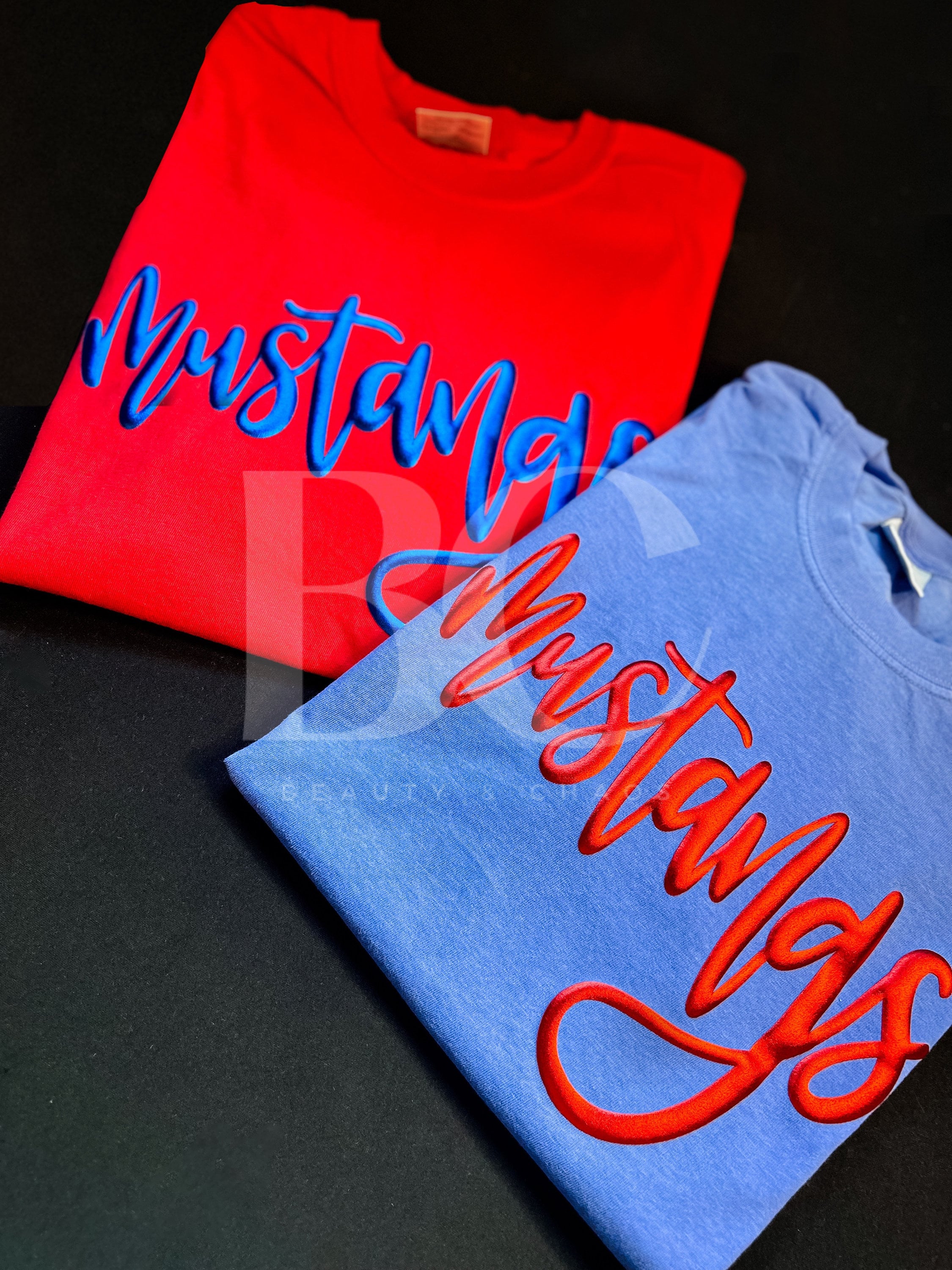 Custom Foil Puff Game Day Tee Mascot Comfort Colors Spirit Shirt Team ...