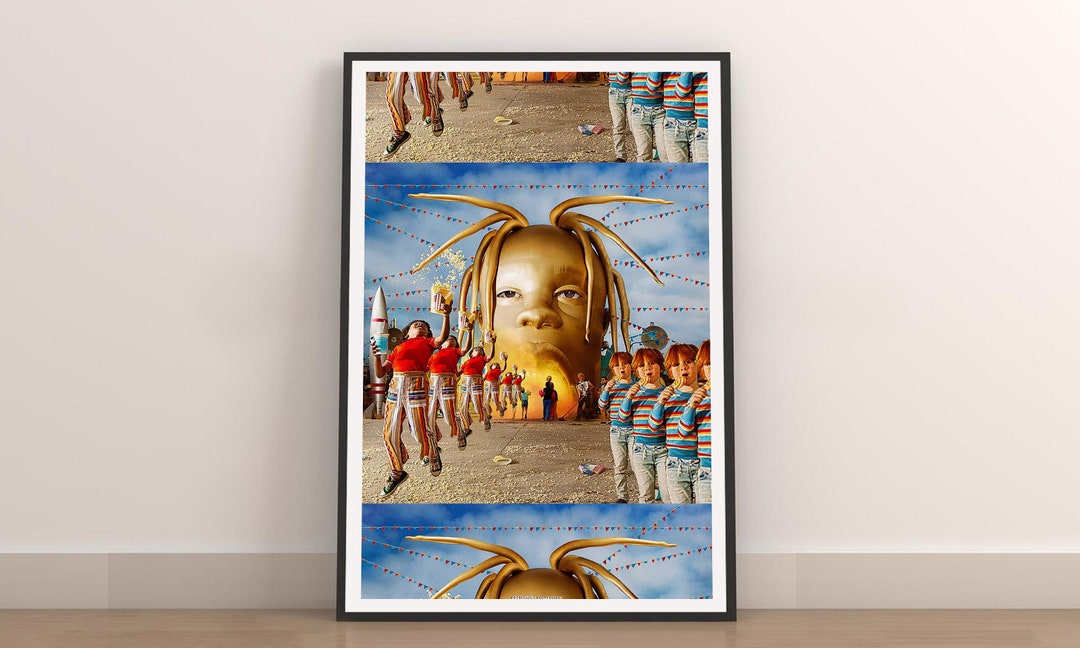 ASTROWORLD, Travis Scott, Altered Album Cover Original Art Poster ...