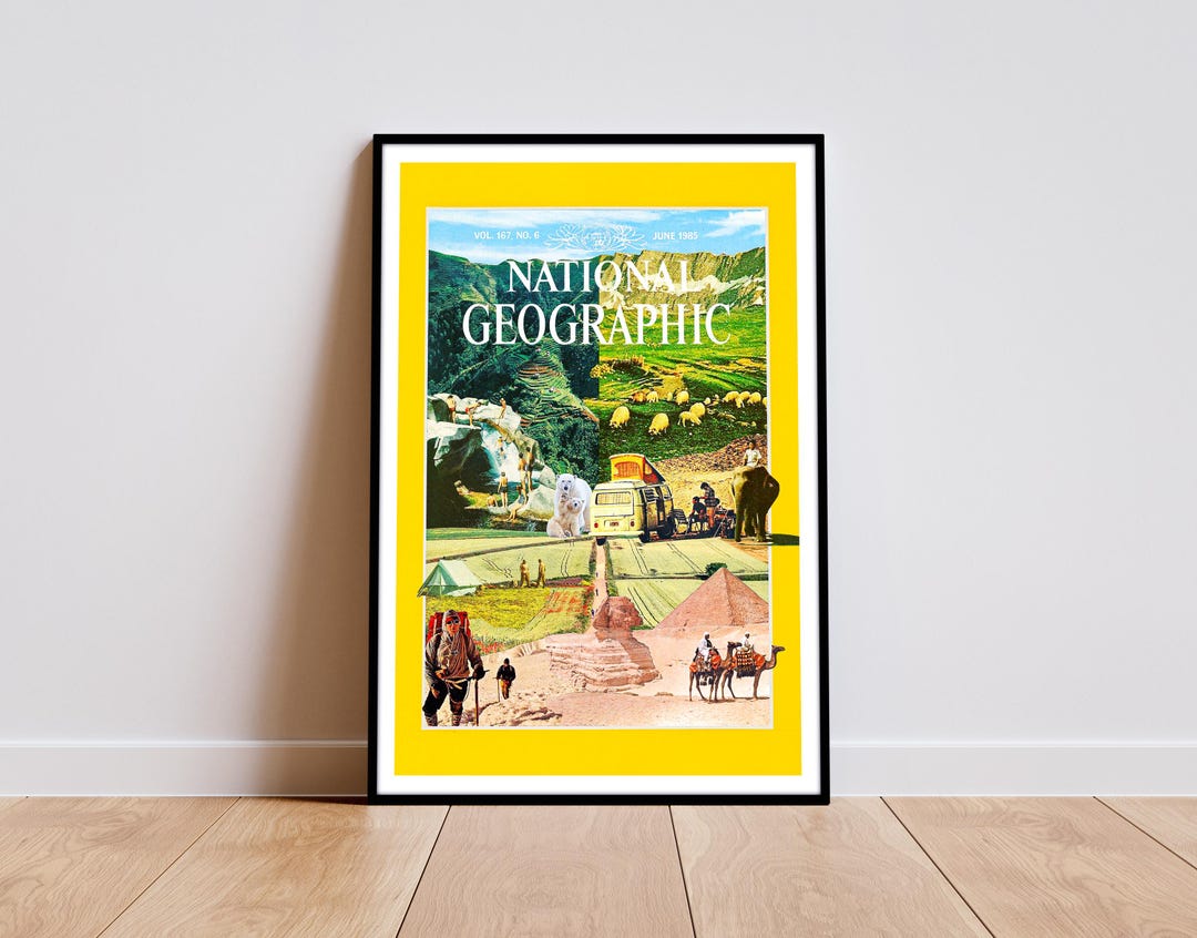 Vintage National Geographic V.1 - Original Art Poster - Etsy