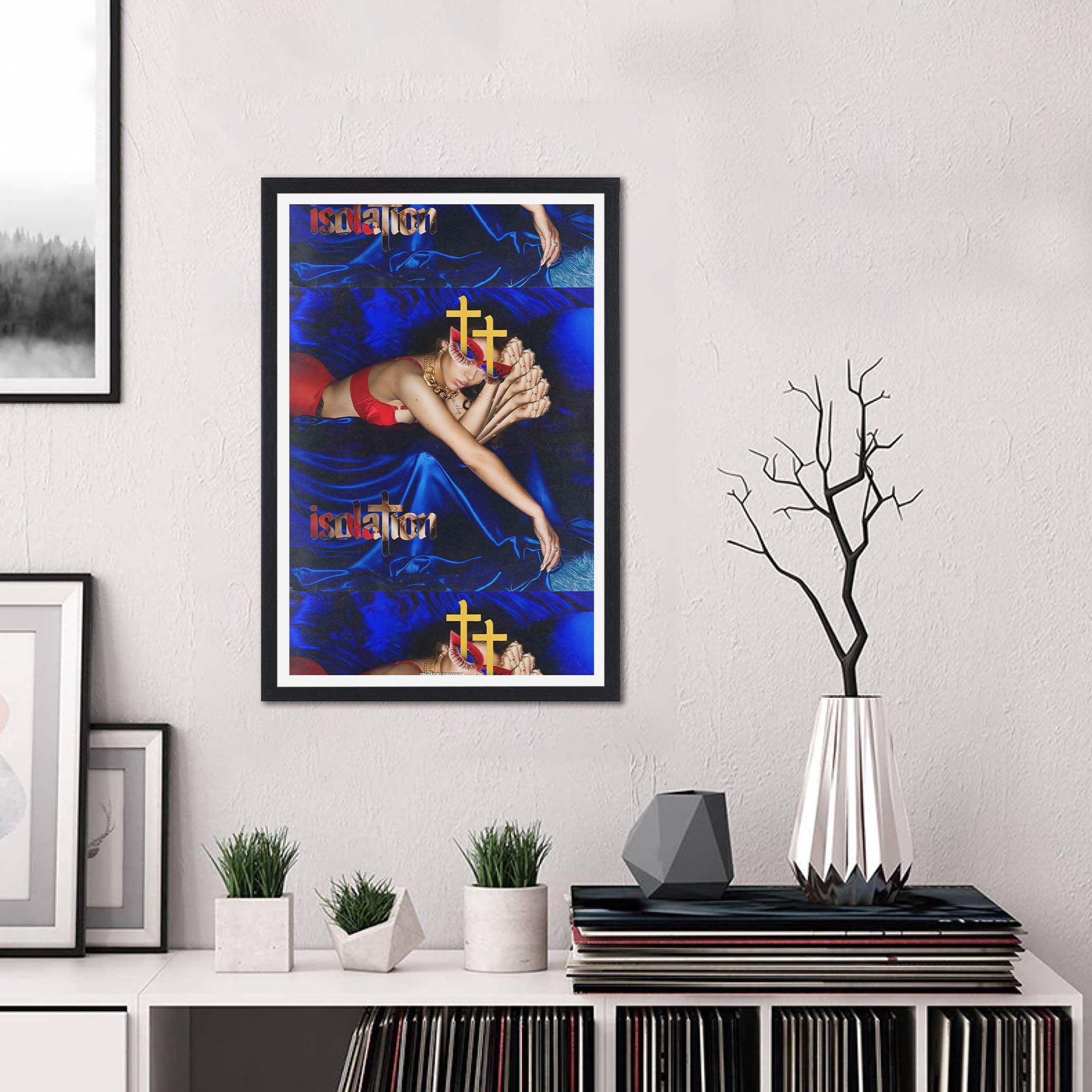 Isolation, Kali Uchis, Altered Album Cover Original Art Poster ...
