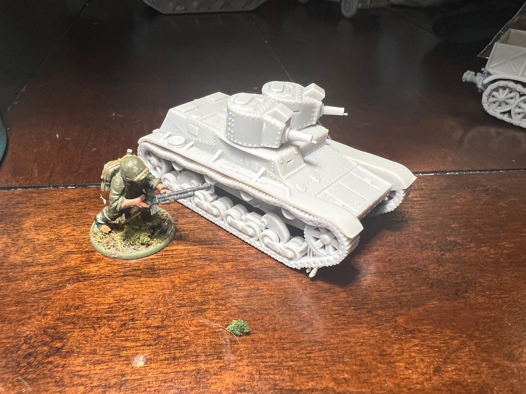 Polish 7TP Tank Twin Turrets - Etsy