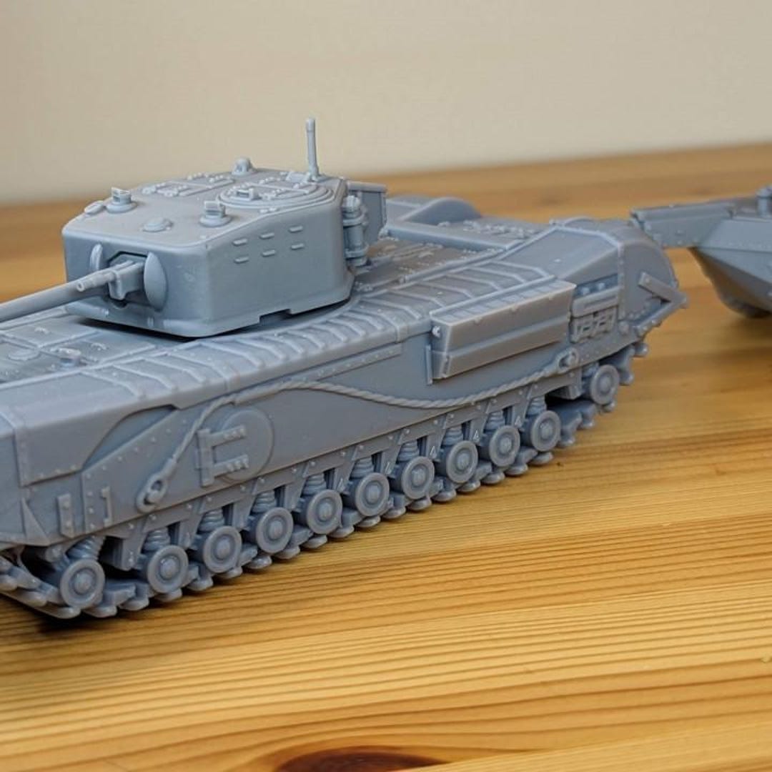 British A22F Churchill Crocodile Tank - Etsy