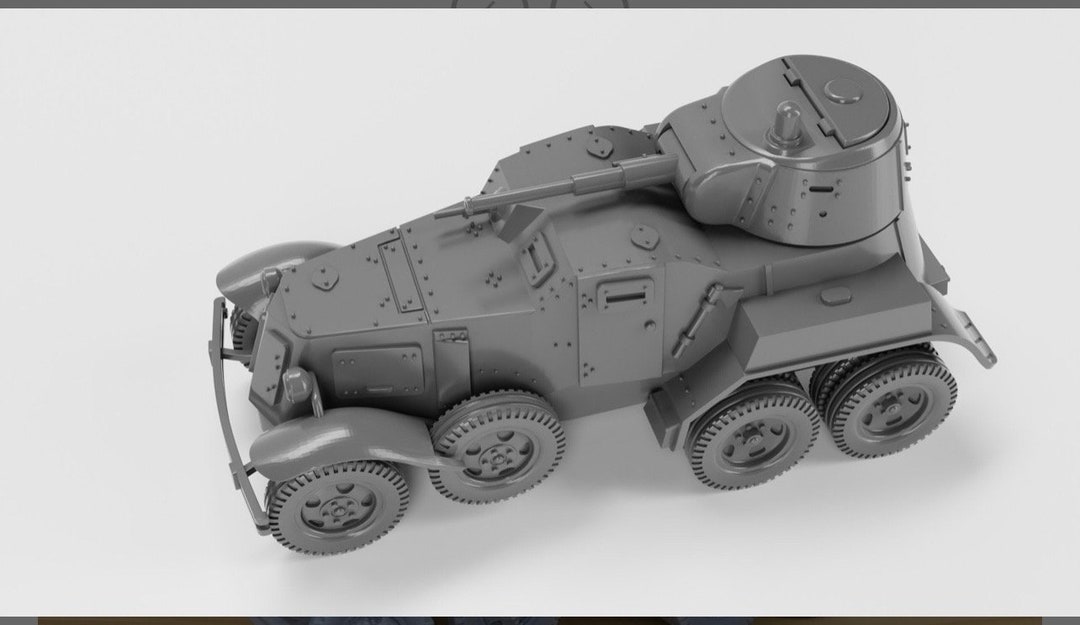 BA-10 Russian Soviet Armored Car two Turrets - Etsy