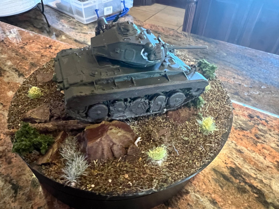 Painted M24 Chaffee Tank for Bolt Action or 1/56 Diorama. - Etsy