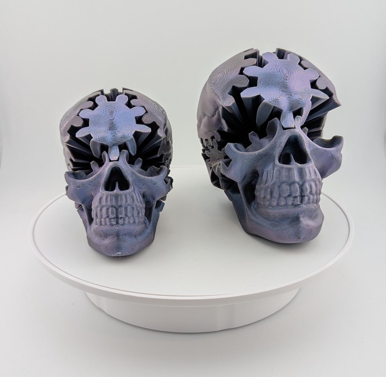 Gear Skull 3d Printed Fidget-toy - Etsy