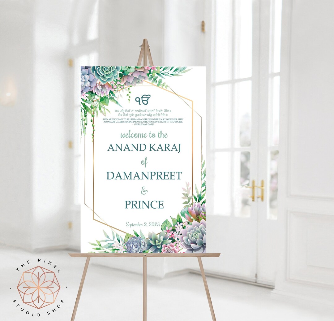 Welcome Sign | Desert, Succulents, Cactus | Customizable | Engagement ...