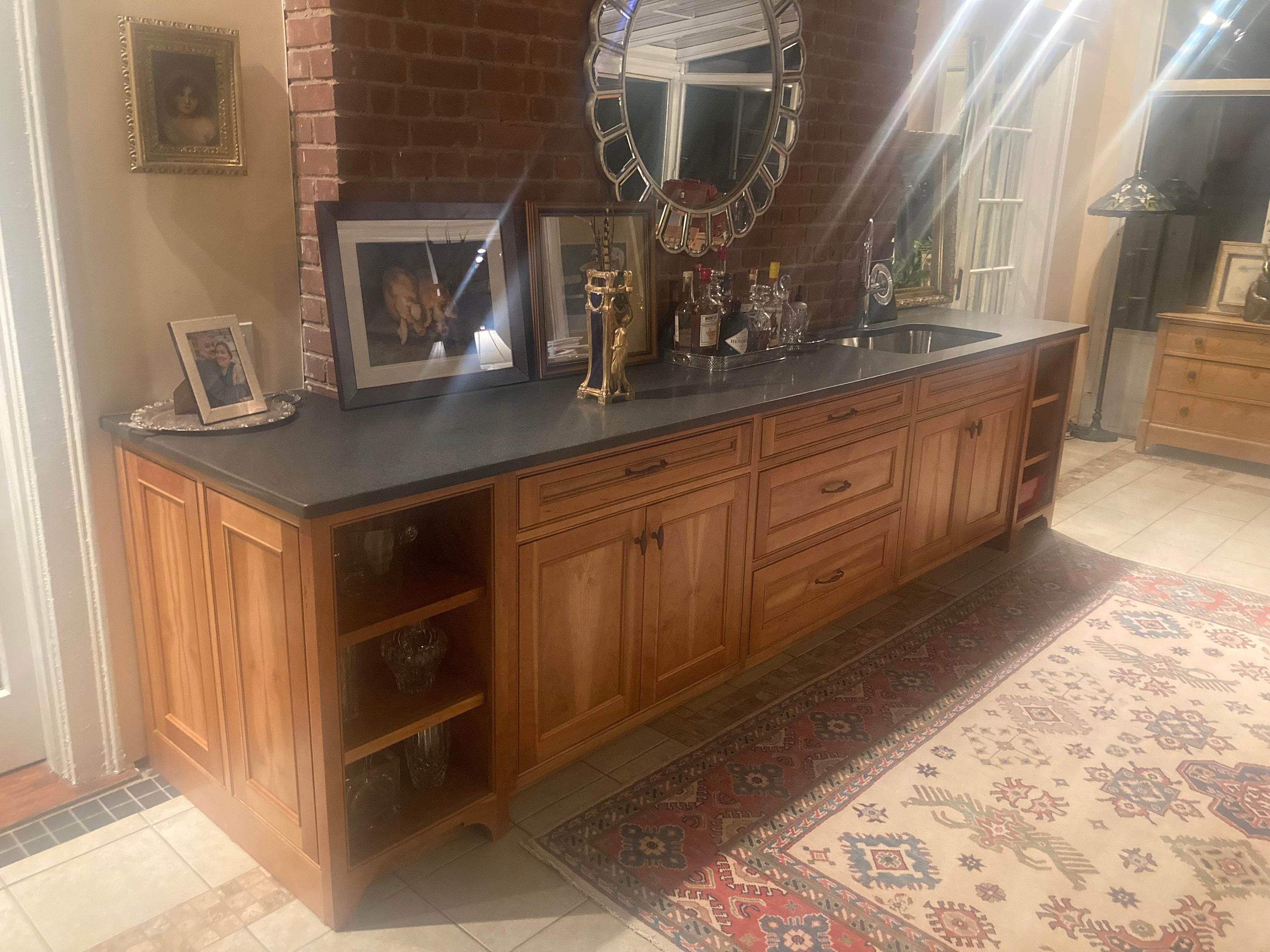 Cherry Bar Cabinets Etsy UK