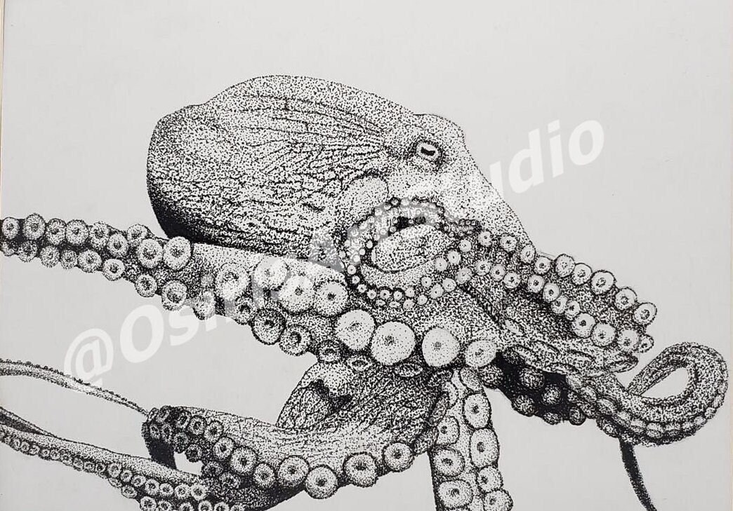 Custom Stipple Art - Pen and Ink - Etsy