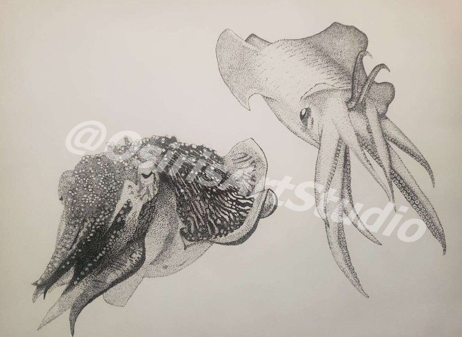 Custom Stipple Art - Pen and Ink - Etsy