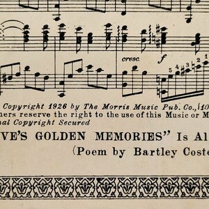Vintage Music, Sheet Music, Antique Music Sheets, Wedding Decoration ...