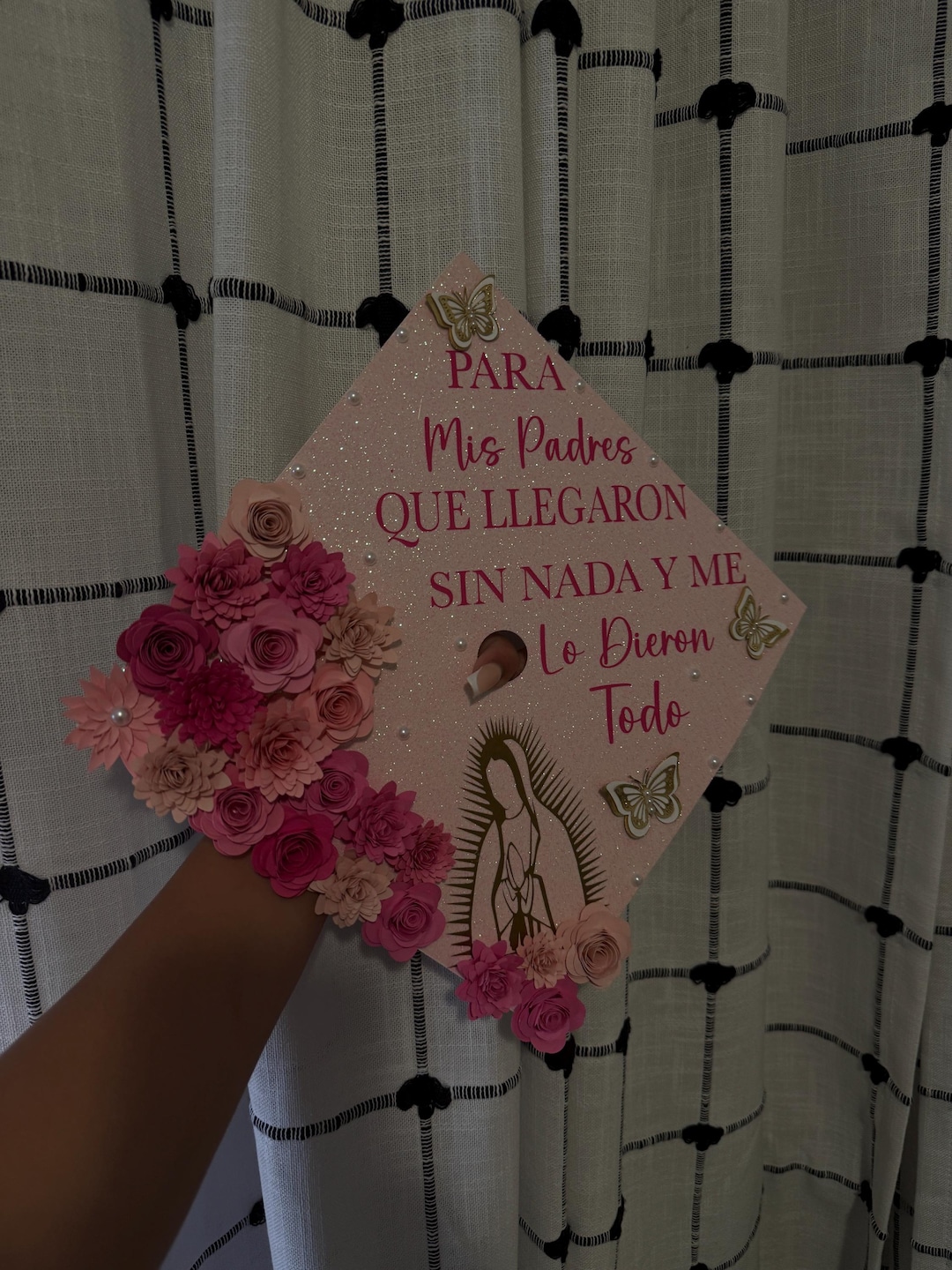 Virgin Mary Pink Graduation Cap - Etsy