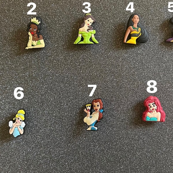 Princess and the Frog Croc Charms - Etsy