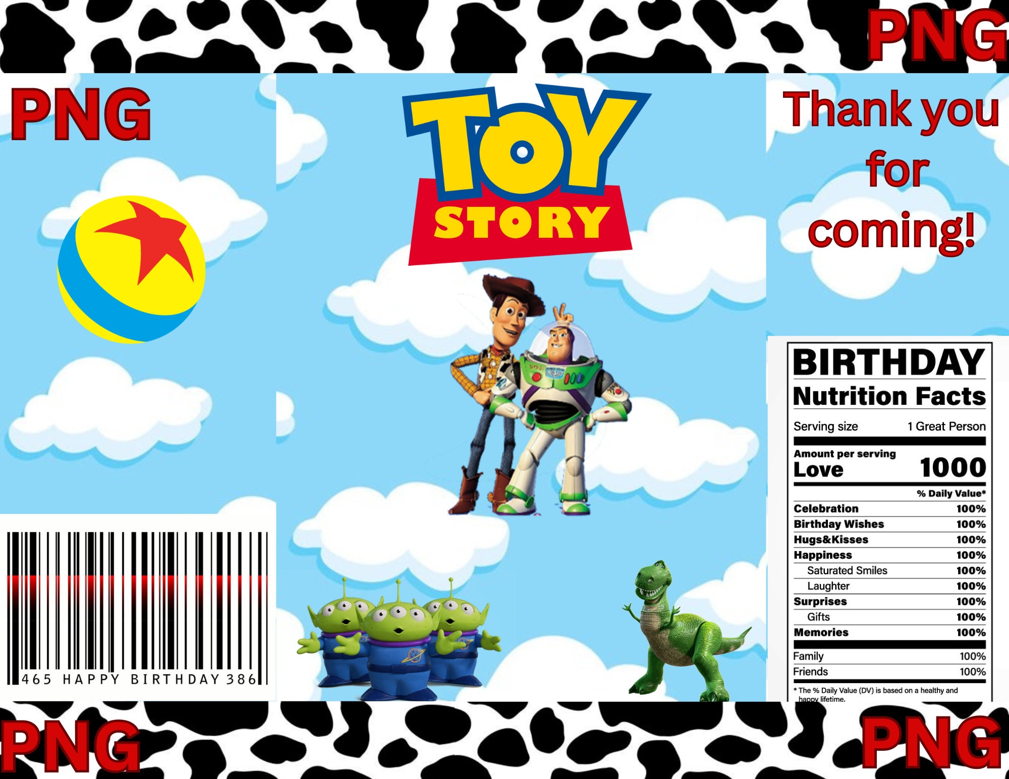 Toy Story Chip Bag | PNG | - Etsy