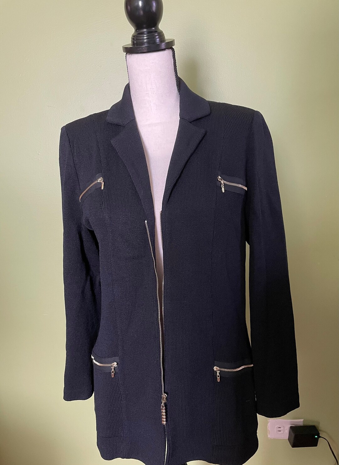 St John Collection Black Cardigan by Marie Gray - Etsy