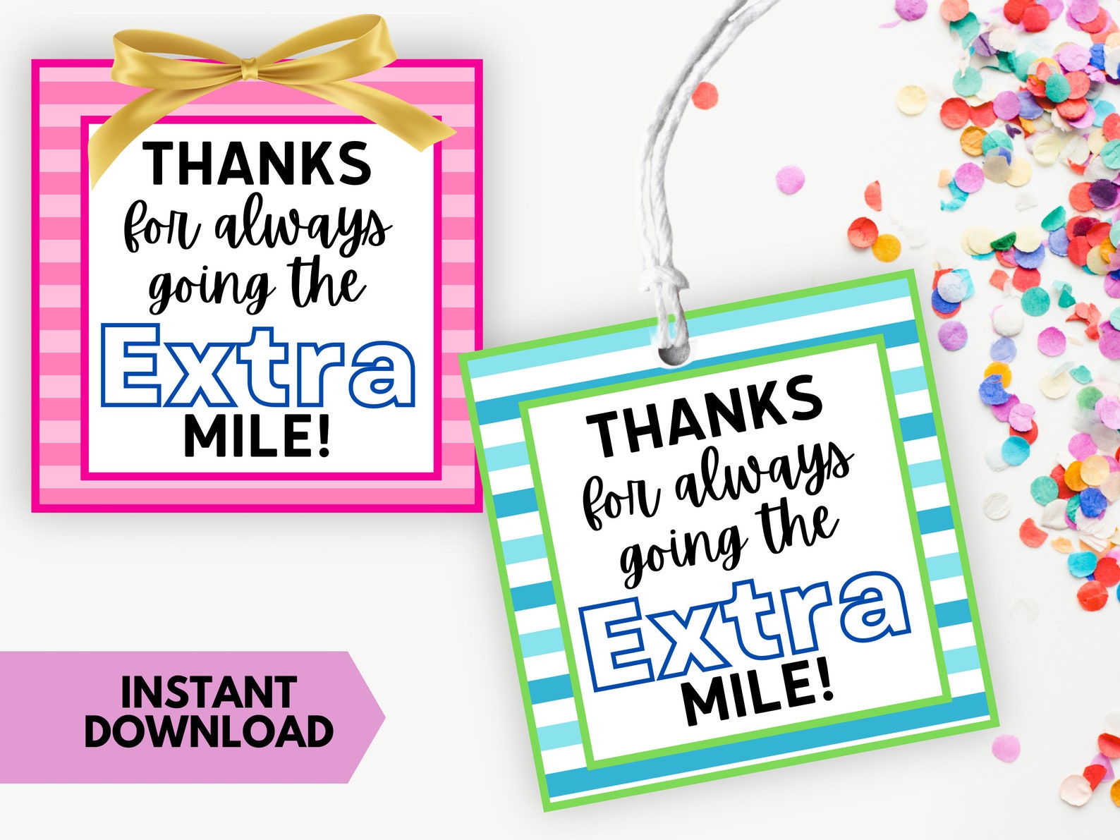 Extra Gum Gift Tag: Teacher Employee Appreciation (PDF Download) - Etsy