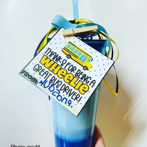 Printable Bus Driver Gift Tag, Bus Driver Appreciation, Wheelie Great ...