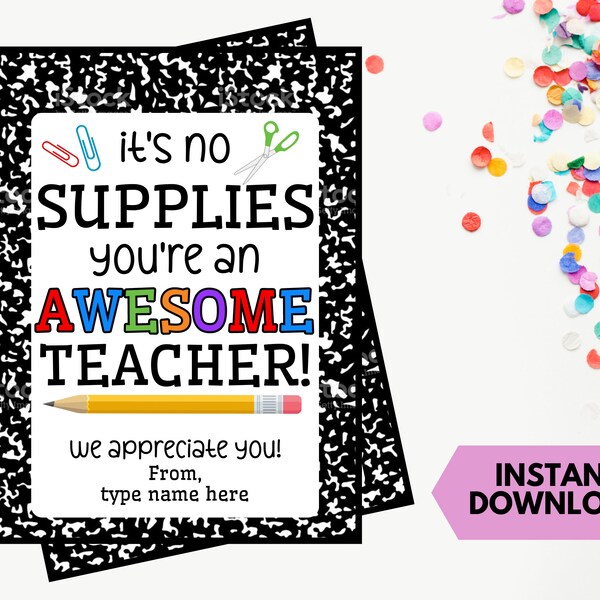 Teacher Appreciation Gift - Etsy