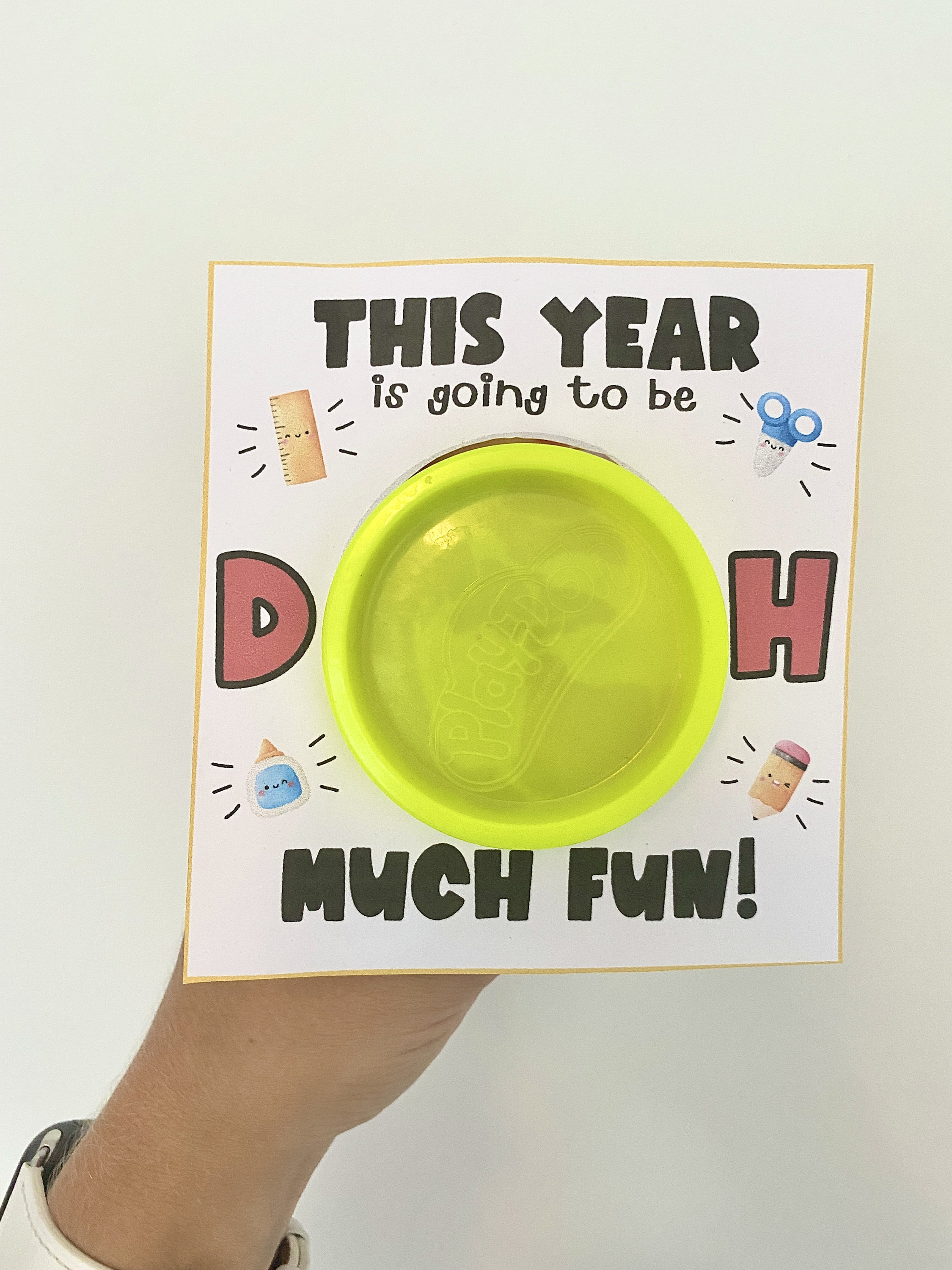 Play-doh Gift Tag: Back to School Student Gift (PDF Download) - Etsy