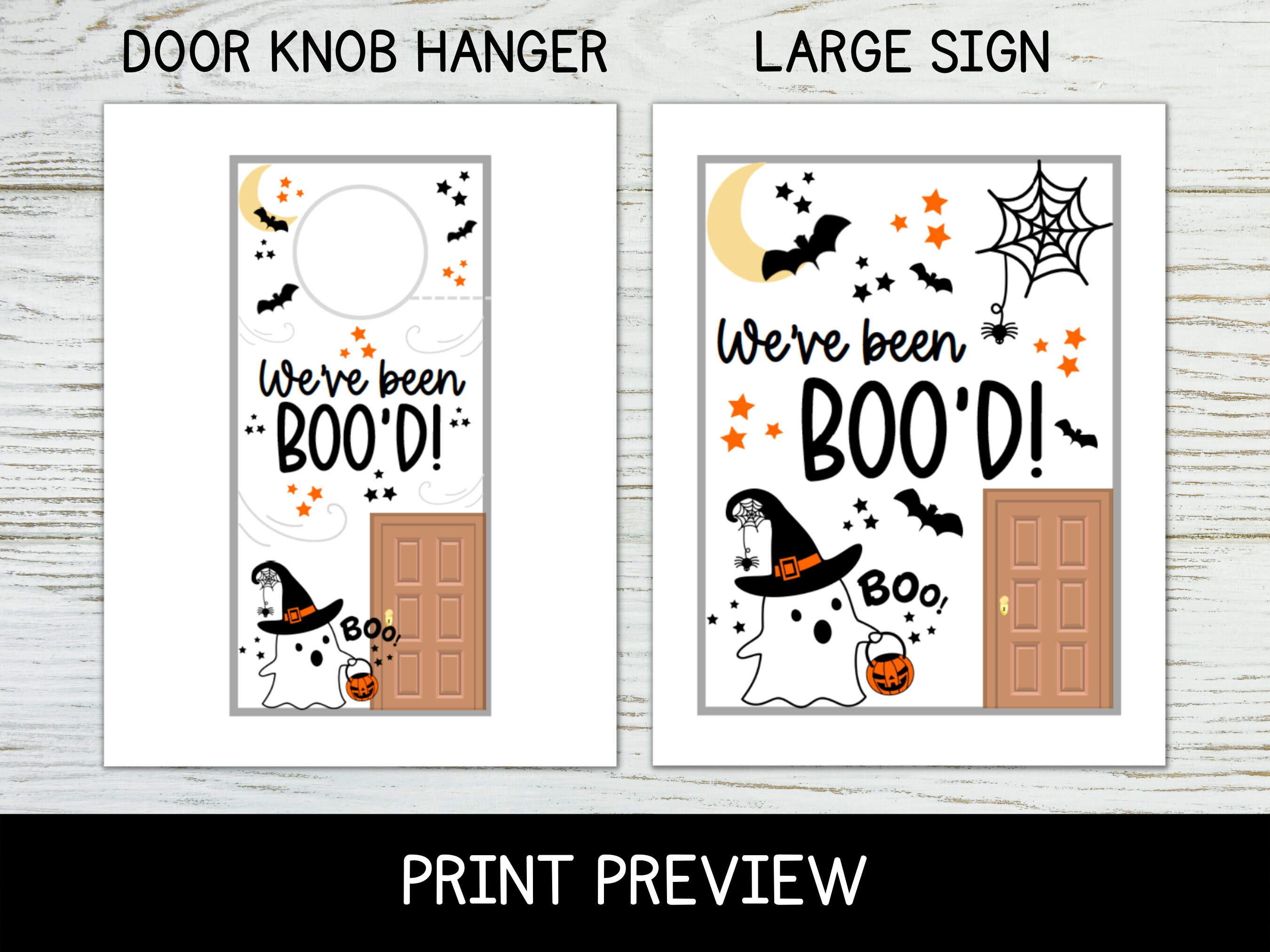 You've Been Booed Halloween Kit: Printable Door Hanger, Gift Tags ...