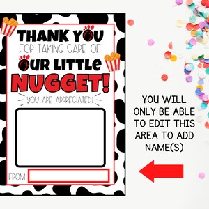 Teacher Appreciation Gift Card Holder: Chick-fil-a Printable (editable ...