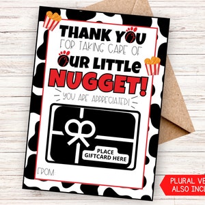 Printable Gift Card Holder for Teacher, Chick-fil-a Gift, Teaching Our ...