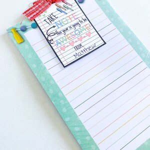 Printable Notebook Gift Tag for Student or Teacher Gift, Back to School ...