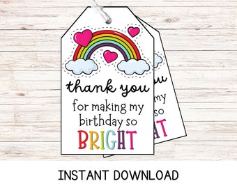 Thank You for Making My Birthday so Bright - Etsy
