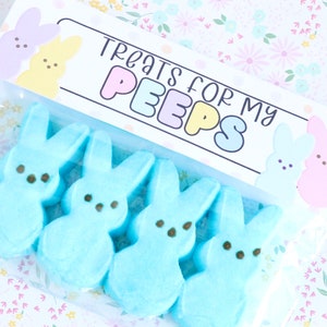 Printable Peep Treat Bag Tag for Easter, Treats for My Peeps, Easter ...