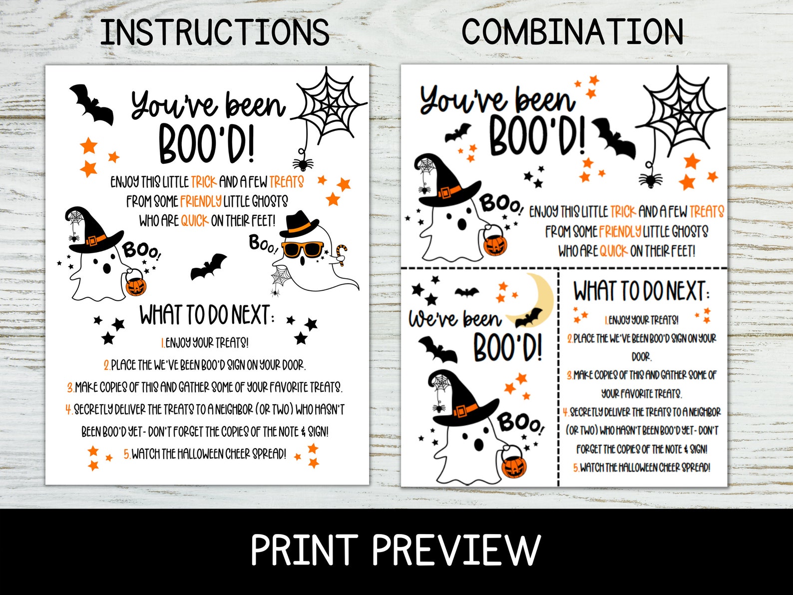 You've Been Booed Halloween Kit: Printable Door Hanger, Gift Tags ...