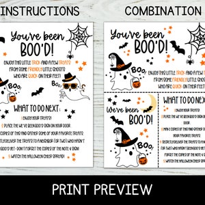 You've Been Booed Halloween Kit: Printable Door Hanger, Gift Tags ...