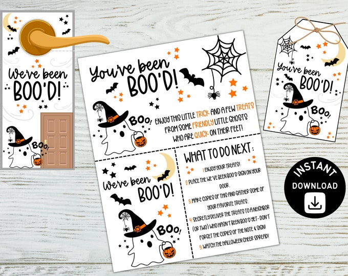 You Have Been Booed Printable, Instant Digital Download, You've Been ...