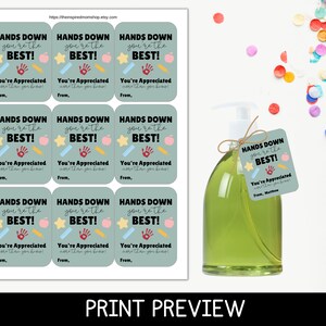 Printable Teacher Appreciation Hand Soap Gift Tag Teacher - Etsy